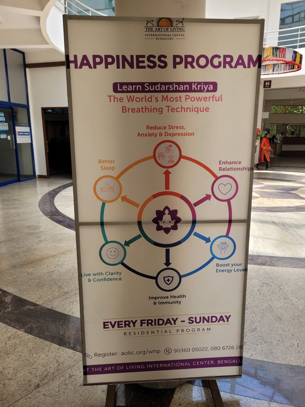 An informative study on programs and activities of Art of living International headquarters in ...